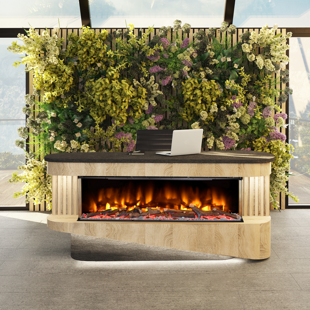 Arteon 3SL 3-Sided Media Wall Electric Fire - PRYZM – Greenfield Services