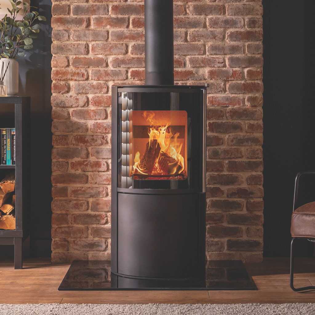 Atlas 1 Wood Burning Stove 5kW Single Window - FireFX – Greenfield Services