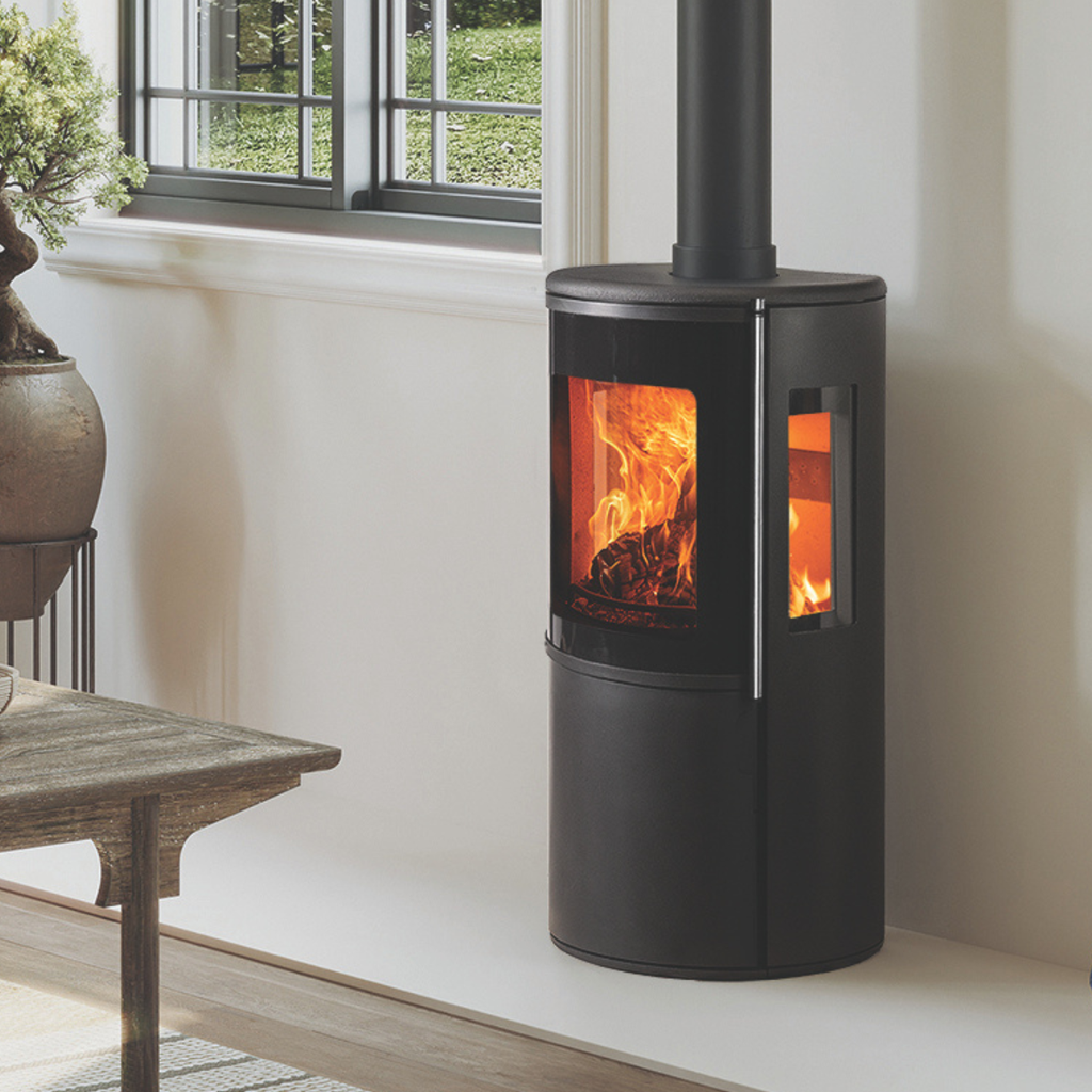 Atlas 2 Wood Burning Stove 6kW Side Windows With Steel Sides - FireFX ...