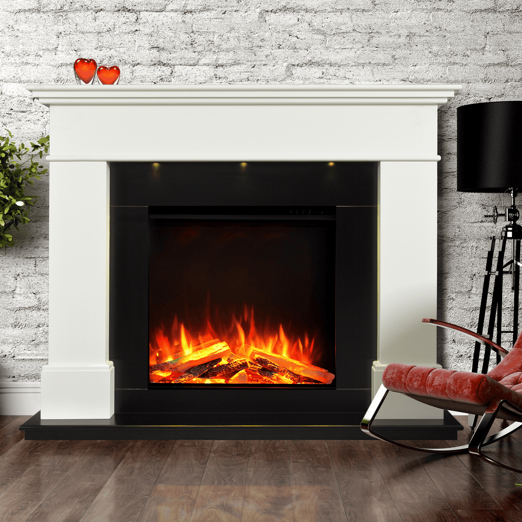 DLX Adour 600XT Illumia Flat-To-Wall Fire and Fireplace Suite - Celsi ...