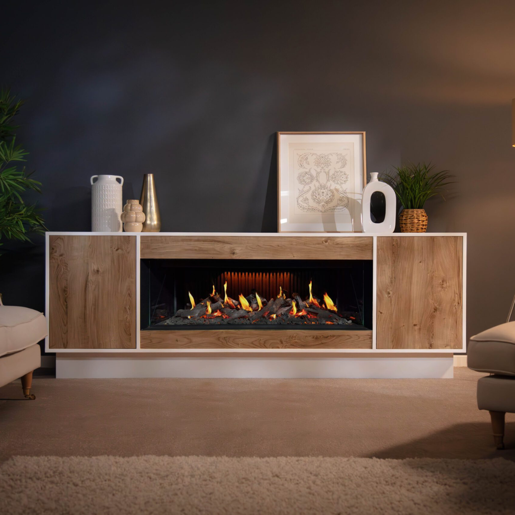 Arcadia (E-FX, E-Ridium) Electric Fire and Fireplace Suite - Flamerite ...