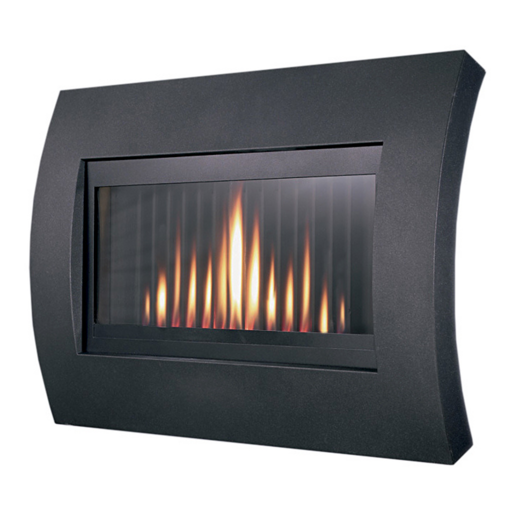 Curve HE Glass Fronted Wall Mounted Outset Gas Fire - Flavel ...