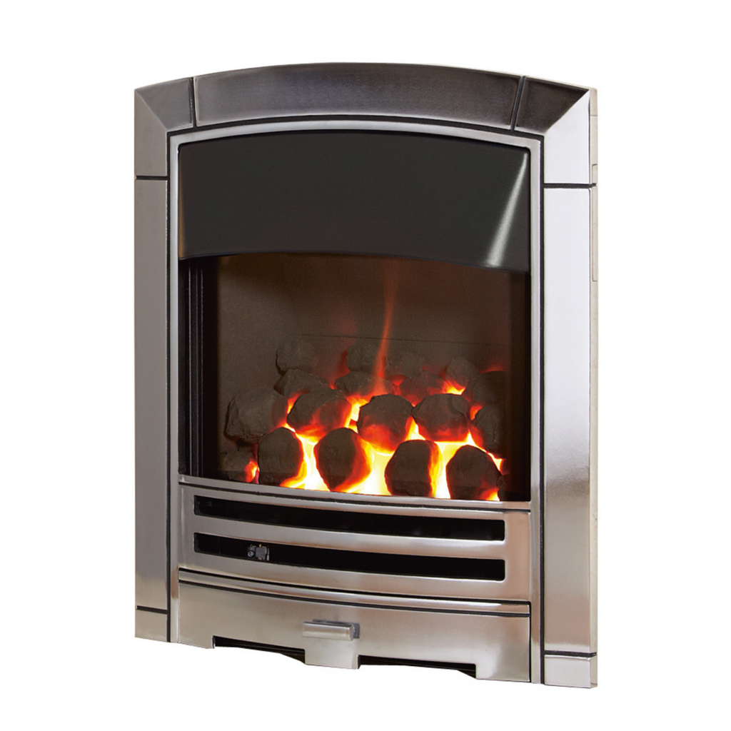 Decadence Glass Fronted HE 16" Hearth Inset Coal Gas Fire - Flavel ...