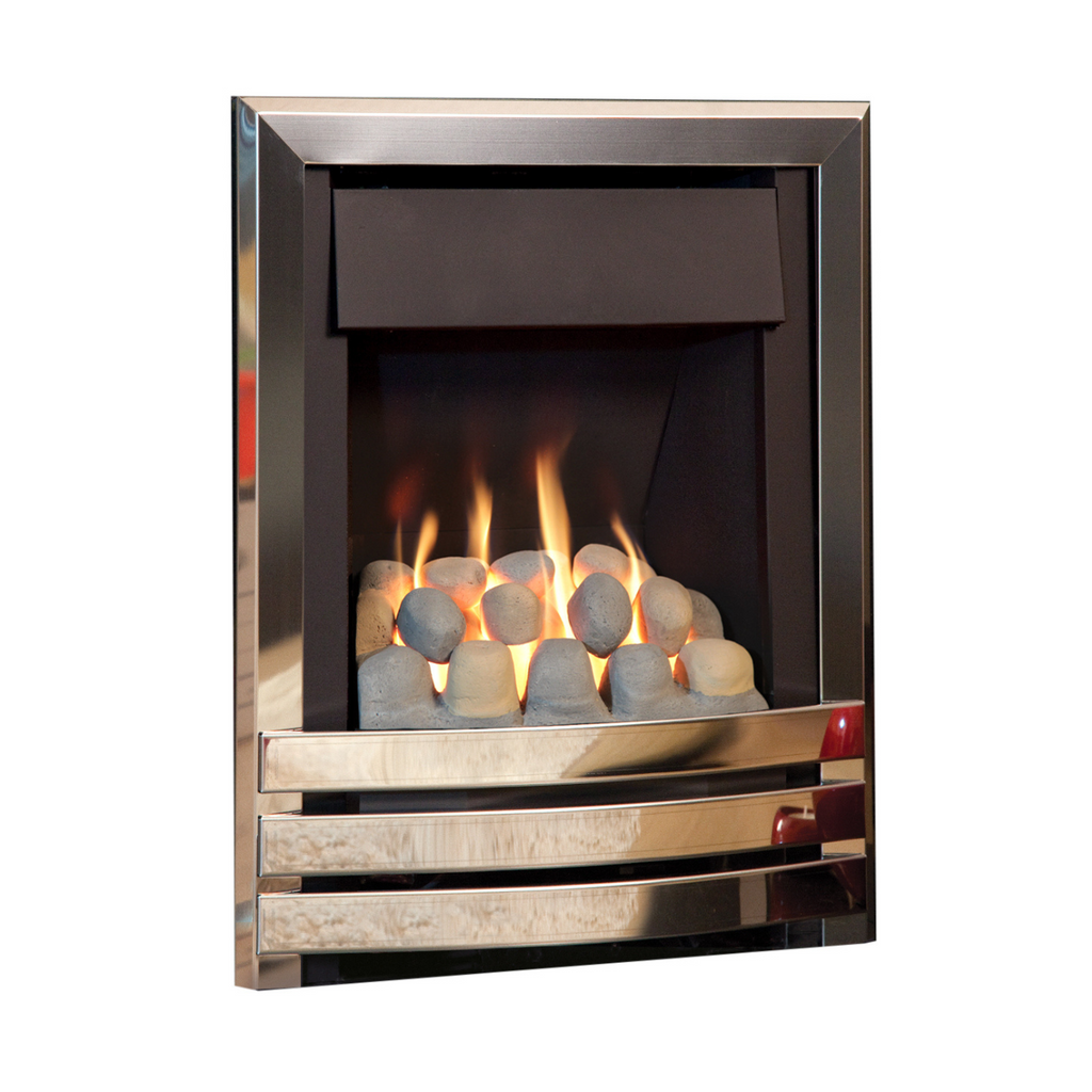 Windsor Contemporary Plus Open Fronted 16" Hearth Inset Gas Fire - Fla ...