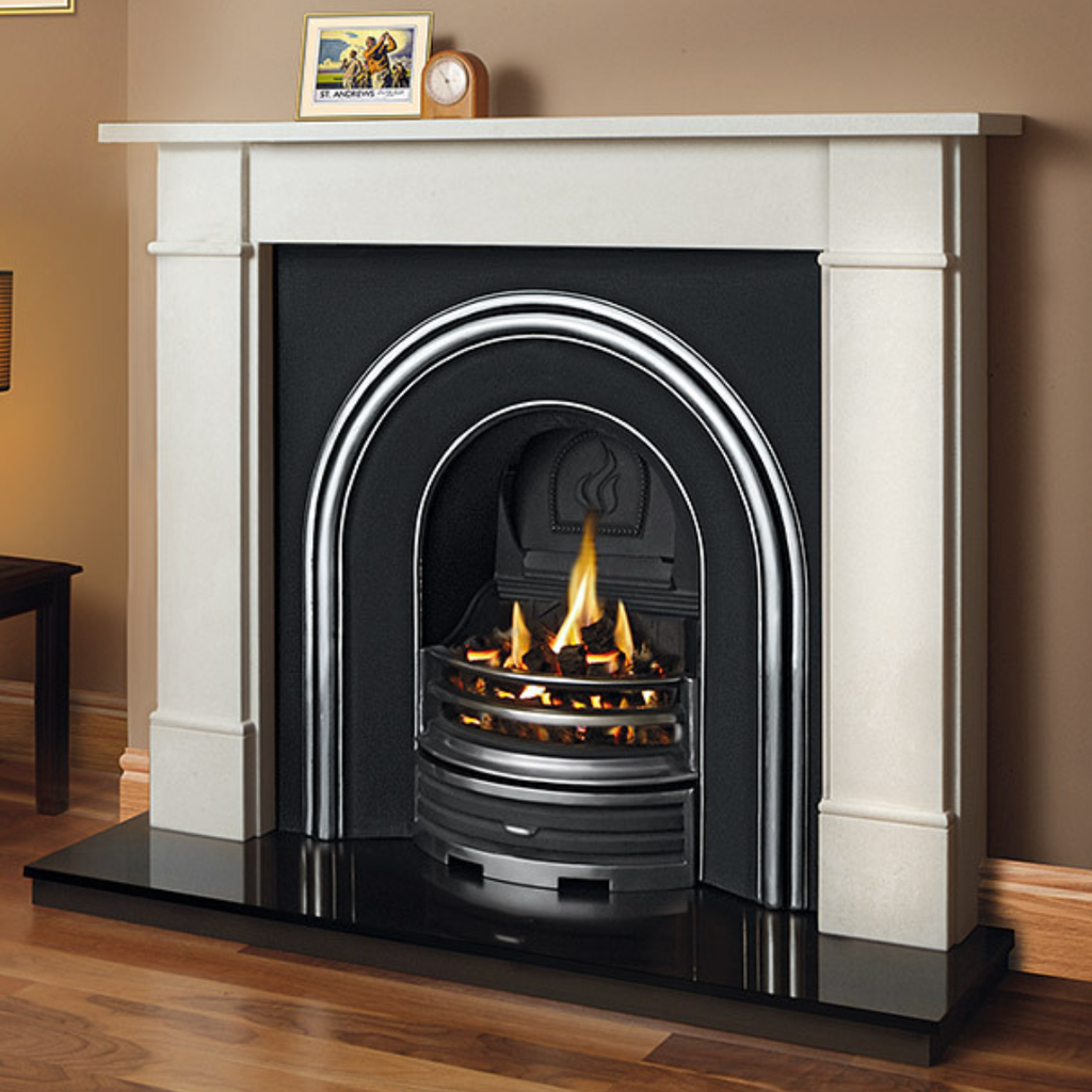 Victorian Classic Aegean Limestone Fireplace Mantel - FDC – Greenfield ...