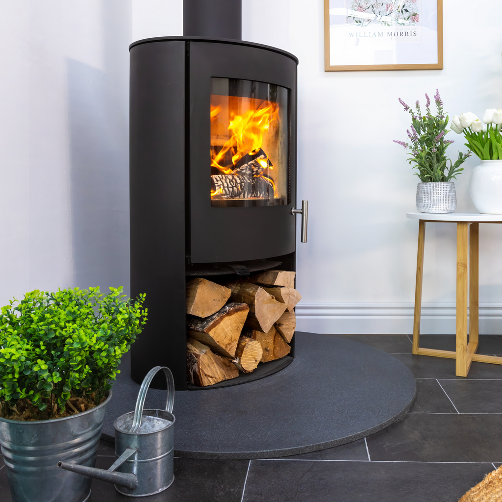 Woodtec FCS 5kW Cylindrical Wood Burning Stove - Charlton & Jenrick Fi ...